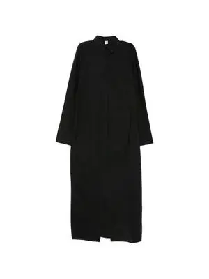 TOTEME Long-sleeve Shirt Dress - Black