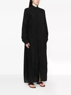 TOTEME Long-sleeve Shirt Dress - Black