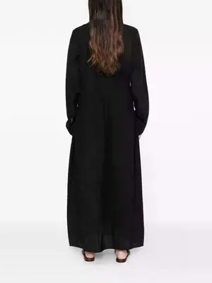 TOTEME Long-sleeve Shirt Dress - Black