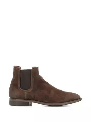 ALBERTO FASCIANI Flat-sole Chelsea Boots - Brown