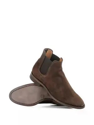 ALBERTO FASCIANI Flat-sole Chelsea Boots - Brown