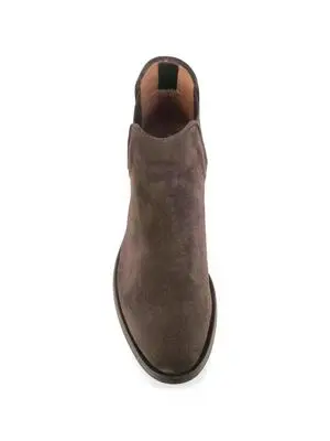 ALBERTO FASCIANI Flat-sole Chelsea Boots - Brown