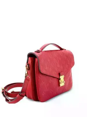 LOUIS VUITTON Pochette Métis Monogram Empreinte Leather Crossbody Bag - Red