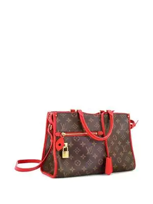 LOUIS VUITTON Popincourt Nm Handbag Monogram Canvas - Red