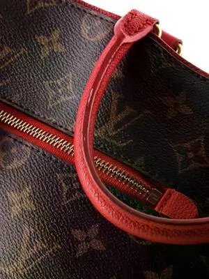 LOUIS VUITTON Popincourt Nm Handbag Monogram Canvas - Red