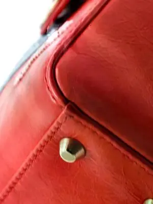 Dior Lady Chain Bag Beaded Leather Mini Shoulder Bag - Red