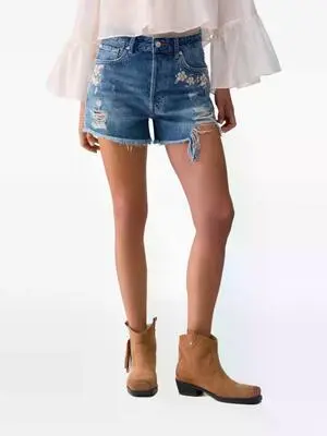 Liu Jo Distressed-effect Denim Shorts