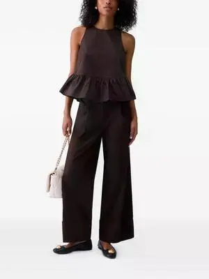 Liu Jo Logo-plaque Flared Trousers