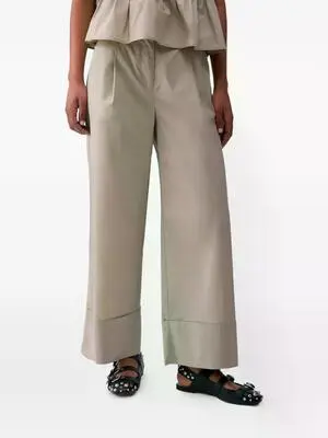 Liu Jo Logo-plaque Flared Trousers