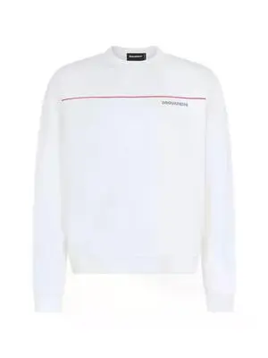 Dsquared2 Tape Crew-neck Sweatshirt - White