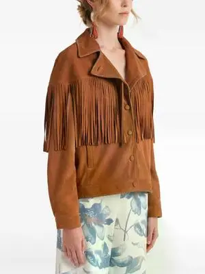 Malìparmi Fringed Biker Jacket