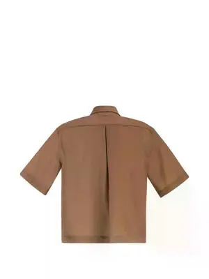 Herno Classic Collar Short Sleeve Shirt - Brown