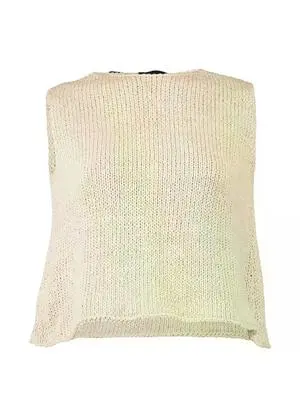 Louiza Babouryan Sleeveless Tie Detail Top