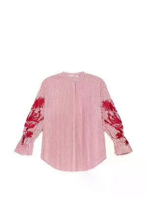 Malìparmi Striped Embroidered Shirt