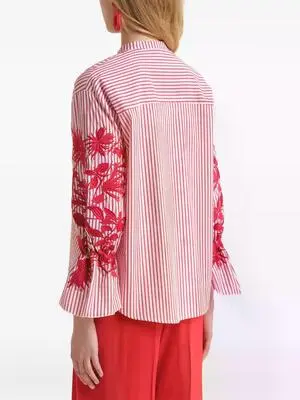 Malìparmi Striped Embroidered Shirt