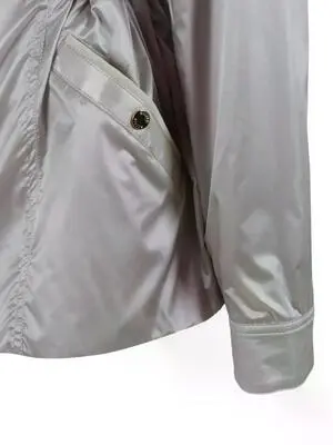MOORER Zipped Jacket With Drawstring Waist - Grey