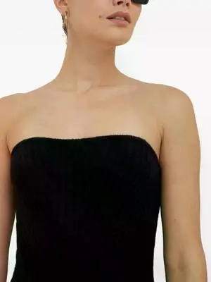HERSKIND Ribbed Strapless Mini Dress