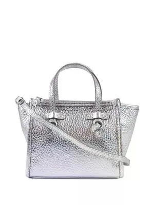 GIANNI CHIARINI Textured-leather Top-handle Bag - Silver