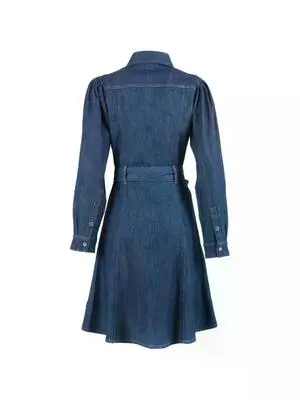 7 For All Mankind Puff-sleeve Midi Dress