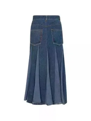 Sacai Pleated Denim Skirt
