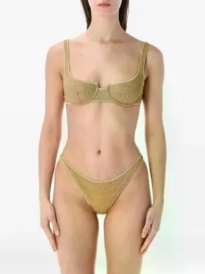 Oseree Lumière Balconette Bikini Set - Gold