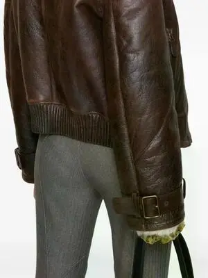Burberry Shearling Zipped Jacket