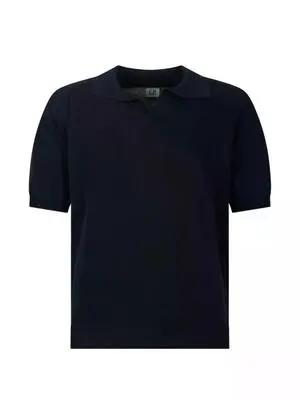 C.P. COMPANY V-neck Short-sleeves Polo Shirt - Blue