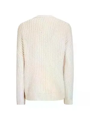 ELY ELY Crochet Knit Buttoned Cardigan