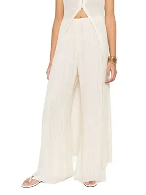 FORTE_FORTE Straight-leg Trousers - White