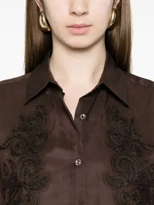 Ermanno Scervino Embellished Long Sleeve Shirt