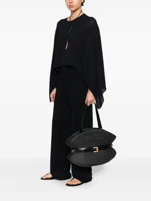 Fabiana Filippi Glitter Detail Cotton Trousers