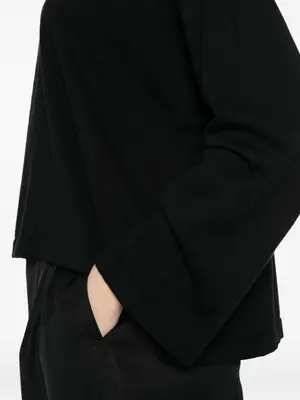 CT PLAGE Cotton Crewneck Sweater - Black