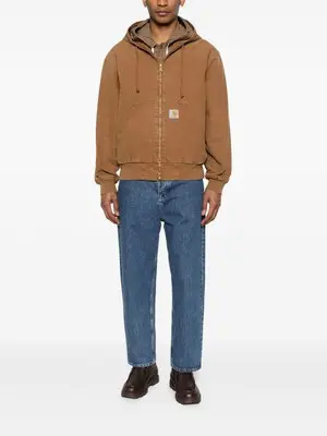 Carhartt Work In Progress Cotton Hooded Jacket - Brown