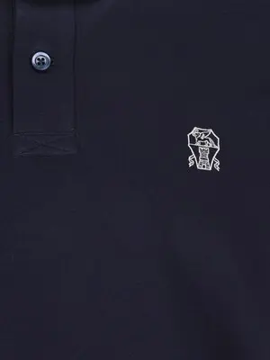 Brunello Cucinelli Logo Cotton Polo Shirt