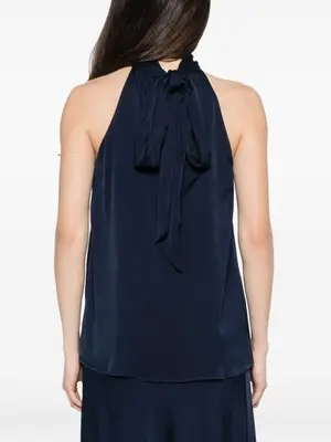 NOUVELLE SILK95FIVE Villette Silk Top - Blue