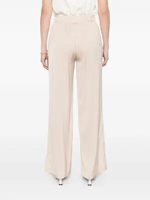 NOUVELLE SILK95FIVE Amalfi Silk Trousers - Beige