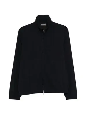 Emporio Armani High-neck Zip Sweatshirt - Blue