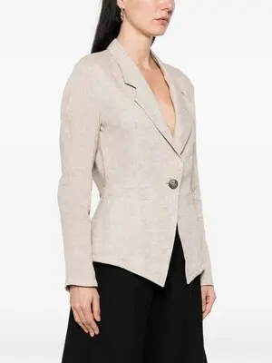 Emporio Armani Linen Single-breasted Jacket
