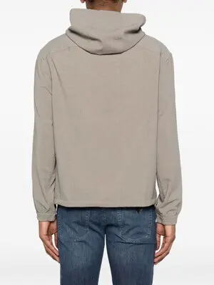 Emporio Armani Hooded Blouson Jacket - Beige