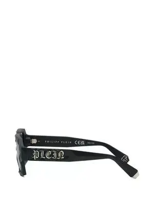 Philipp Plein Matrix Diamond-cut Sunglasses