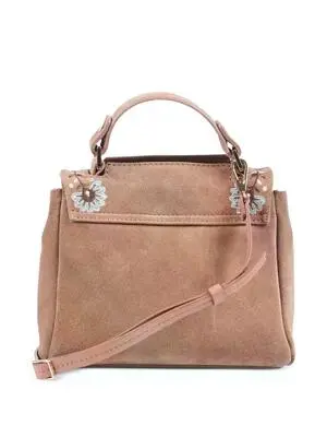 Orciani Floral-embroidered Shoulder Bag