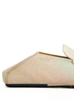 TOD'S Pebble-grain Loafers - Neutrals
