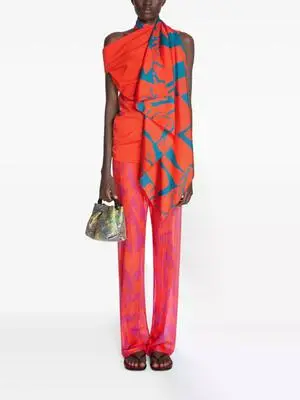 Dries Van Noten Graphic Print Tote Bag - Green