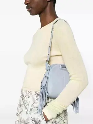 Maje Mini Miss M Micro Shoulder Bag - Blue
