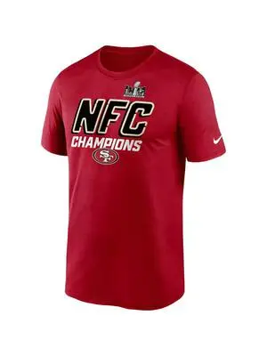 Nike Scarlet San Francisco 49ers 2023 Nfc Champions Iconic T-shirt - Red