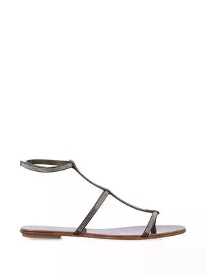 PEDRO GARCIA Enola T-bar Sandals - Green