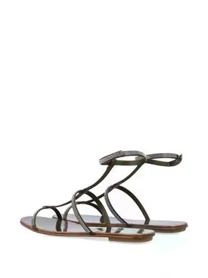 PEDRO GARCIA Enola T-bar Sandals - Green