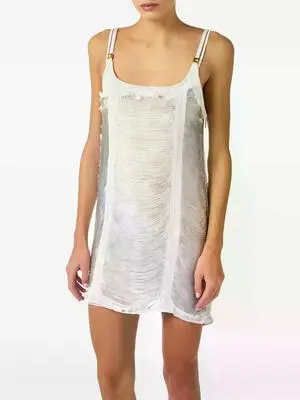 Elisabetta Franchi Fringed Strap Mini Dress
