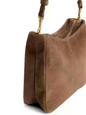YU MEI Joan Suede Shoulder Bag - Brown