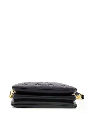LOUIS VUITTON Coussin Bb Crossbody Bag Monogram Embossed Lambskin - Black